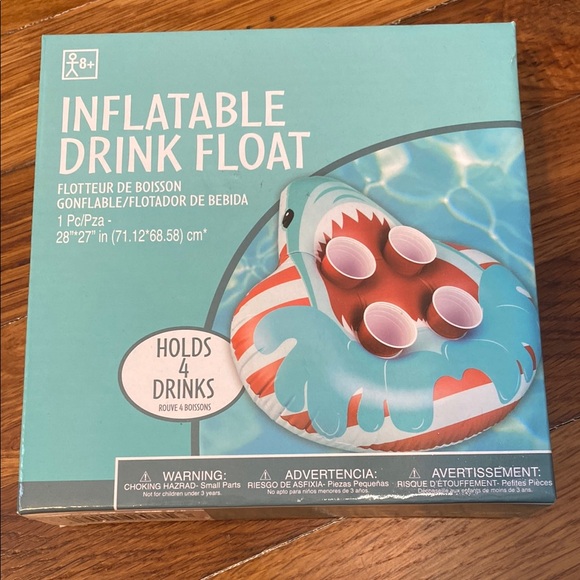 Almar | Other | Inflatable Shark Drink Float Blue And Red | Poshmark